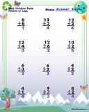 Math Worksheets: Earth Day: Earth Day Division Worksheets