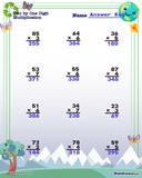 Math Worksheets: Earth Day: Earth Day Multiplication Worksheets (Third ...