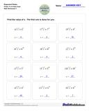 Exponent Rules