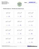 Exponent Rules