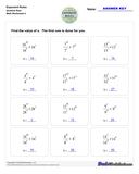 Exponent Rules