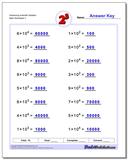 Exponents Worksheets: Powers of Ten and Scientific Notation