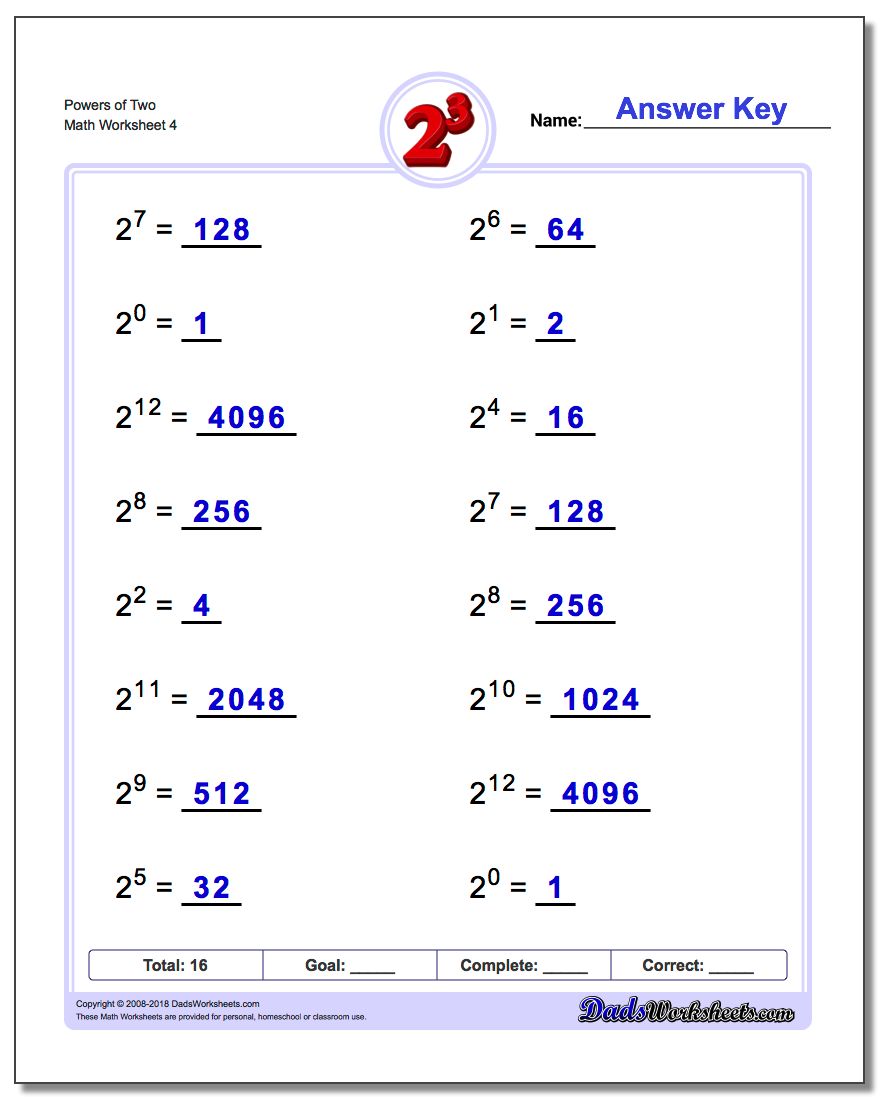 Simple Exponents And Powers Of Ten Simple Exponents And Powers Of Ten