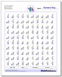 Fact Family Worksheets: Two Minute Multiplication/Division