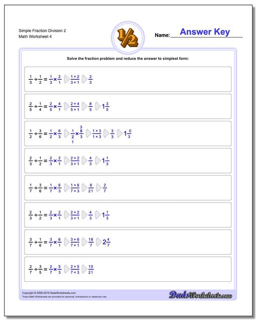 Dividing Fractions: Simple Fraction Division