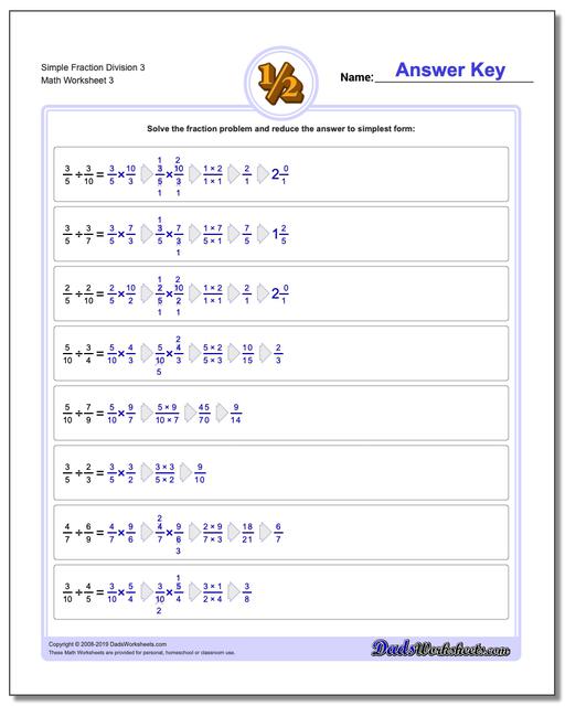 Dividing Fractions: Simple Fraction Division