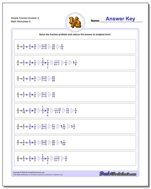 Dividing Fractions: Simple Fraction Division