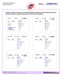 Math Worksheets