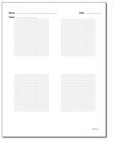 Graph Paper: Printable Graph Paper with Name Block