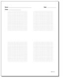 Graph Paper: Printable Graph Paper with Name Block