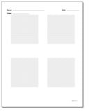 Graph Paper: Printable Graph Paper with Name Block