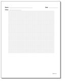 Graph Paper: Printable Graph Paper with Name Block