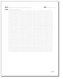 Graph Paper: Printable Graph Paper with Name Block
