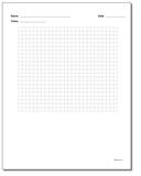 Graph Paper: Printable Graph Paper with Name Block
