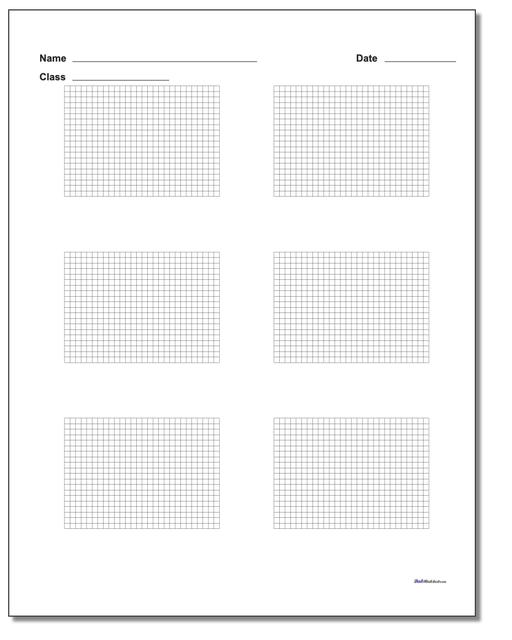 Graph Paper: Printable Graph Paper with Name Block