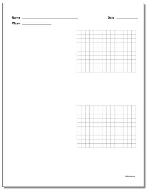 Graph Paper: Printable Graph Paper with Name Block