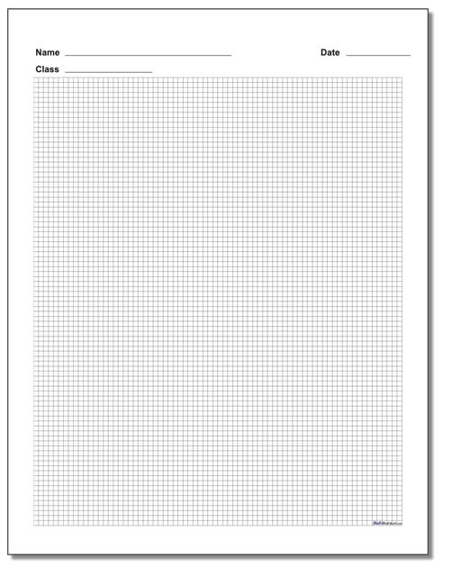 Math Worksheets Graph Paper Graph Paper Plain Standard Graph Paper 