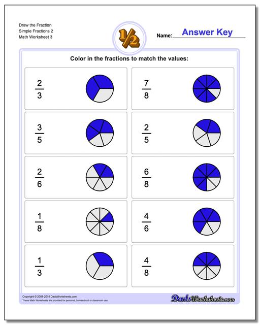 Graphic Fractions: Draw Fractions with Help