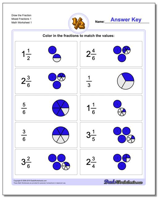 Graphic Fractions: Draw Fractions with Help