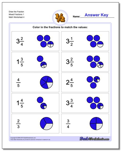 Graphic Fractions: Draw Fractions with Help