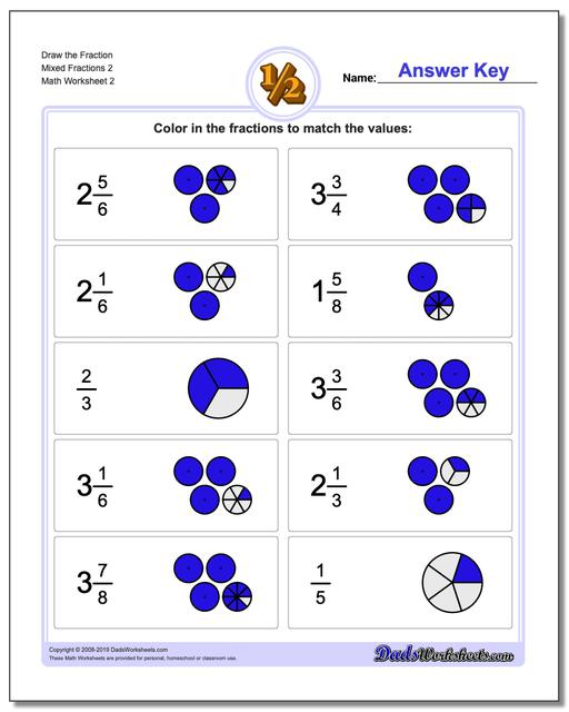 Graphic Fractions: Draw Fractions with Help
