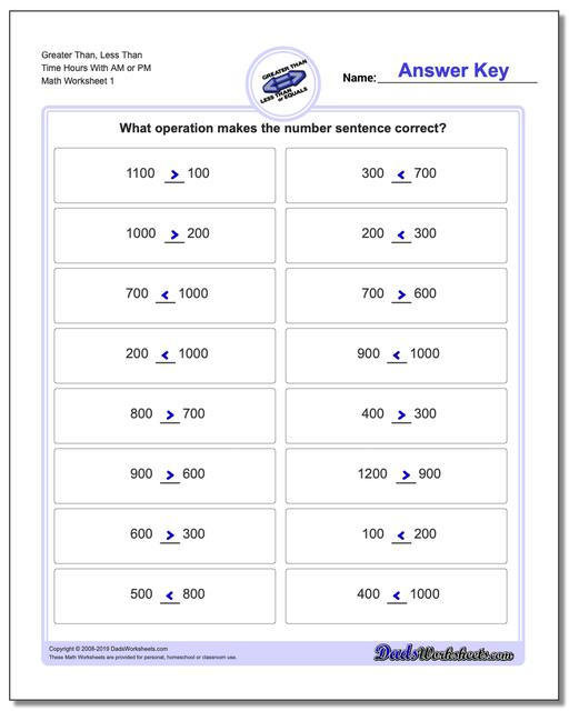 Greater Than and Less Than: Greater Than and Less Than for Time