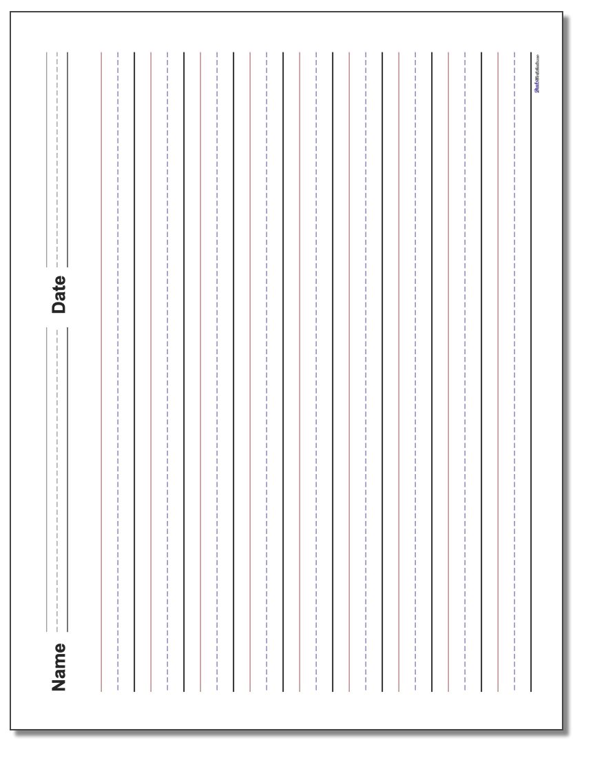 Printable Lined Paper This Lined Paper Gives You Half A Page For 