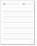 Writing Paper with Name