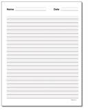 Writing Paper with Name