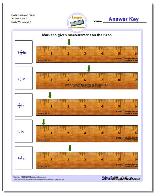 Mark the Ruler in Inches