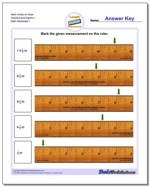 Mark the Ruler in Inches
