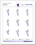 Long Division Worksheets: Division without Remainders