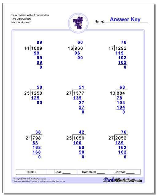 Long Division Worksheets Easy Long Division Worksheets Easy Long