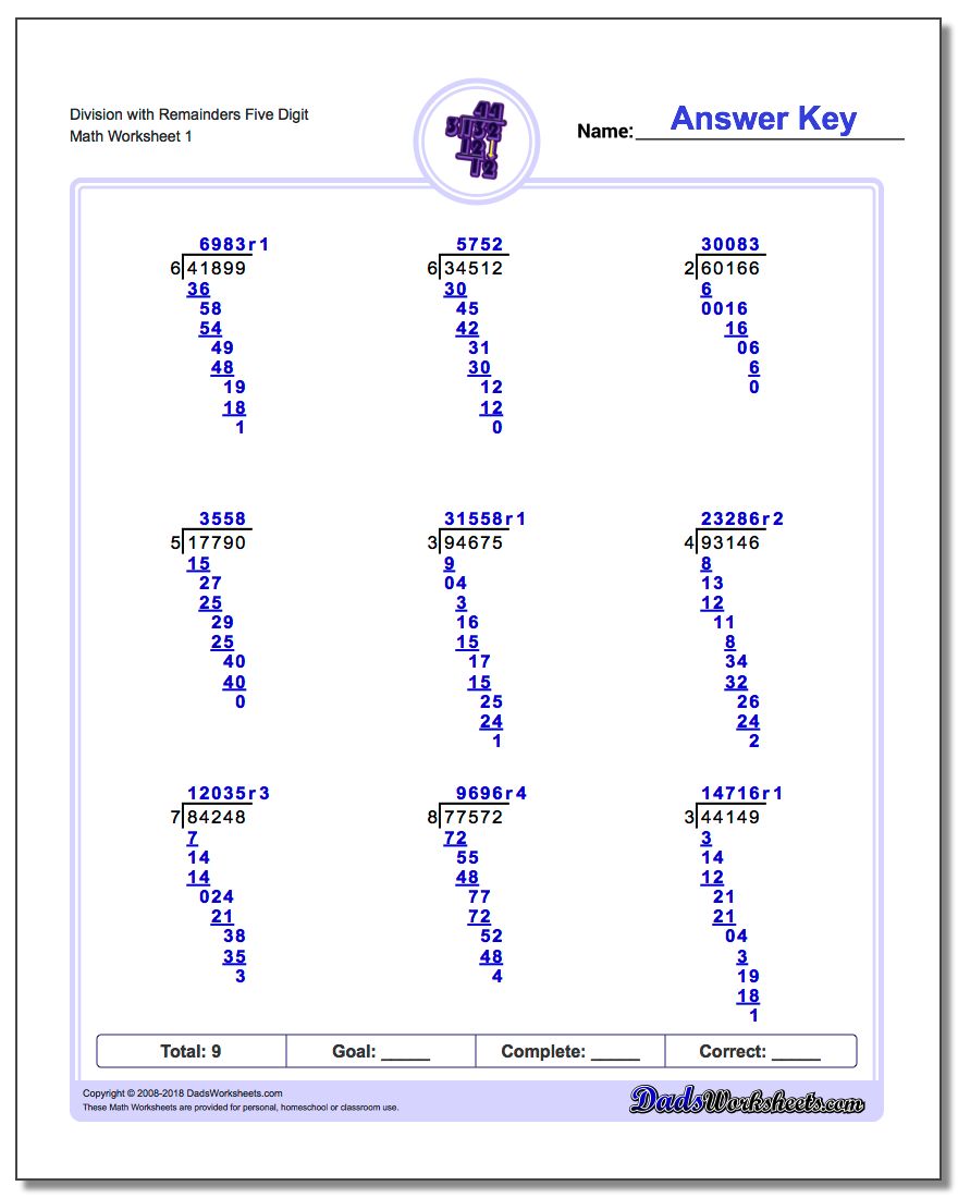 Division With Remainders