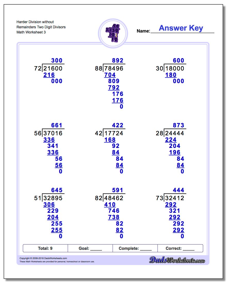Long Division No Remainder Worksheet 3 Have Fun Teaching Math Worksheets Engaged Immigrant 
