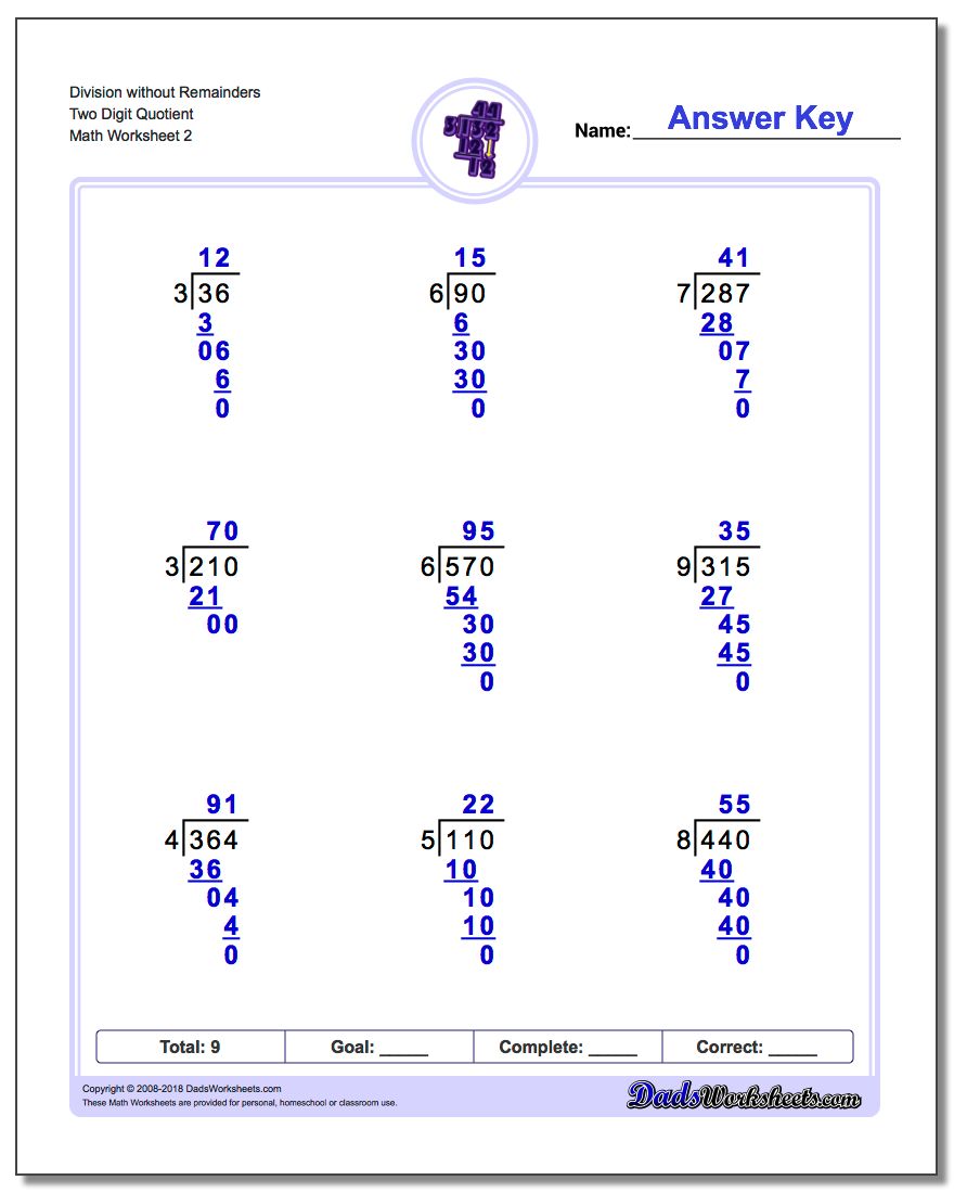 Division Without Remainders Division Without Remainders