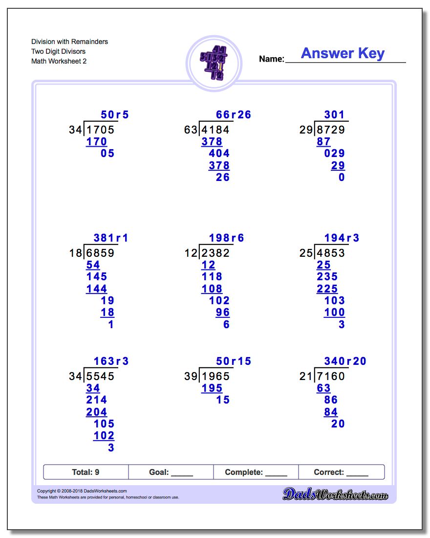 Division With Multi Digit Divisors Division With Multi Digit Divisors