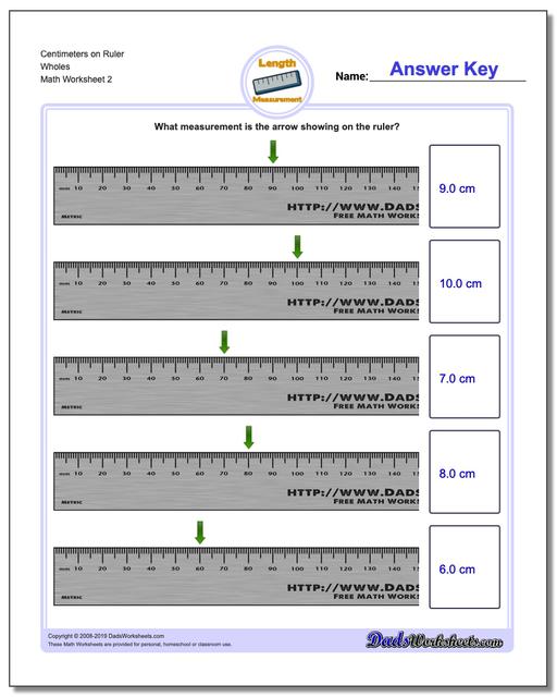Metric Measurement: Centimeters on Ruler