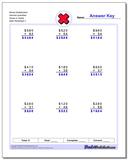 Multiplication Worksheets: Multiplication with Money