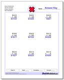 Multiplication Worksheets: Multiplication with Money