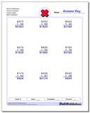 Multiplication Worksheets: Multiplication with Money