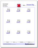 Multiplication Worksheets: Multiplication with Money