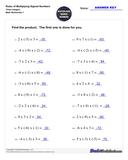 Multiplication Worksheets