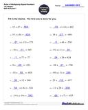 Multiplying Signed Numbers