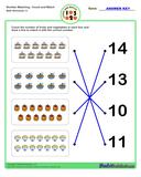 Math Worksheets: Number Matching : Number Matching V12