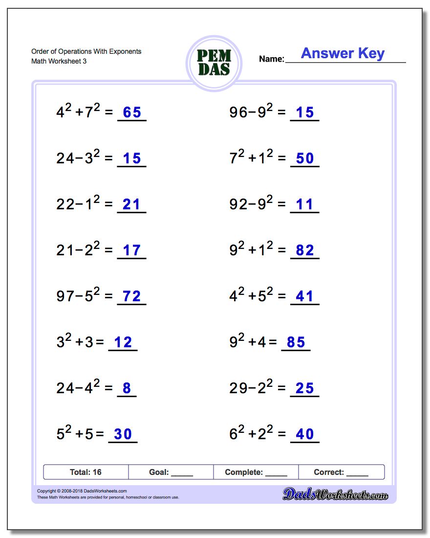 Order Of Operations