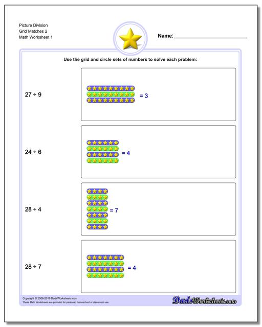 Division Patterns Worksheets