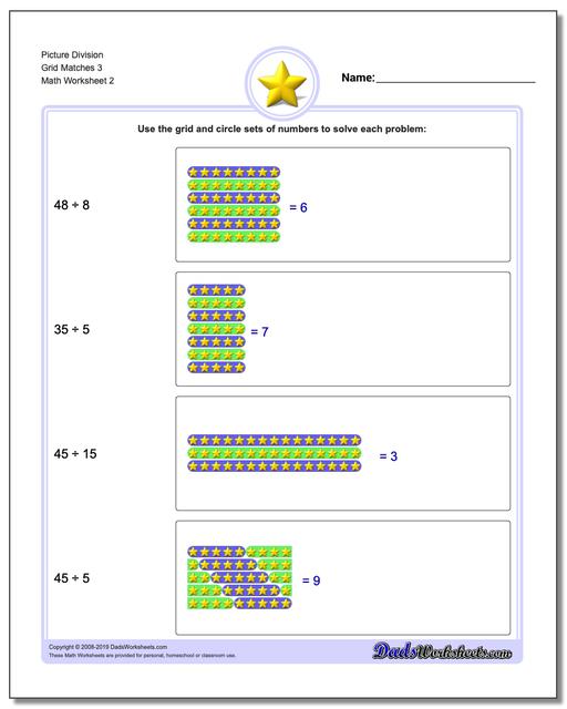 Division Patterns Worksheets