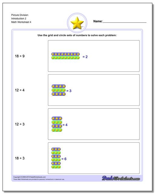Picture Math Division: Division Picture Math