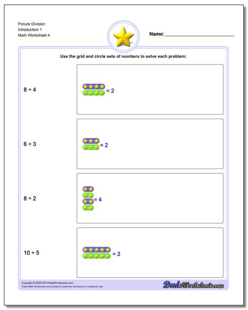 Picture Math Division: Division Picture Math